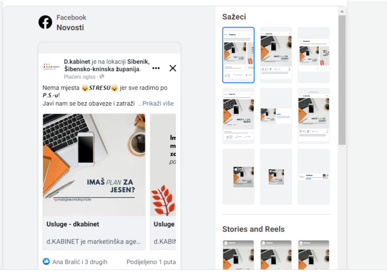 Vodič za kreiranje carousel oglasa na društvenim mrežama - dKabinet